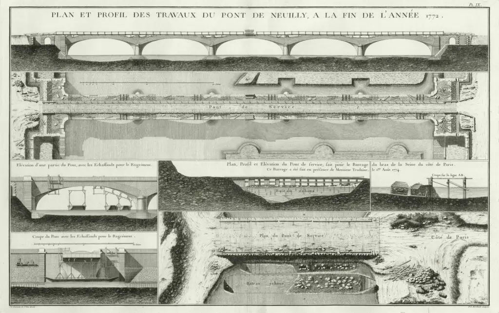 Neuilly Bridge Progress 1772 - BUCENTAURE
